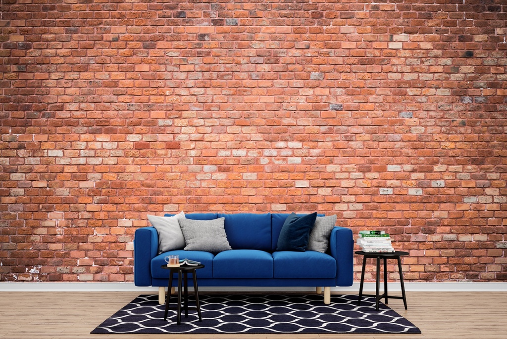 Red Brick Wall Mural Wallpaper | Icon Wall Stickers