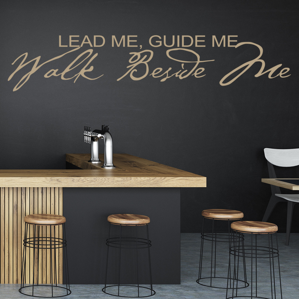 Lead Me Guide Me Bible Verse Wall Sticker | Icon Wall Stickers