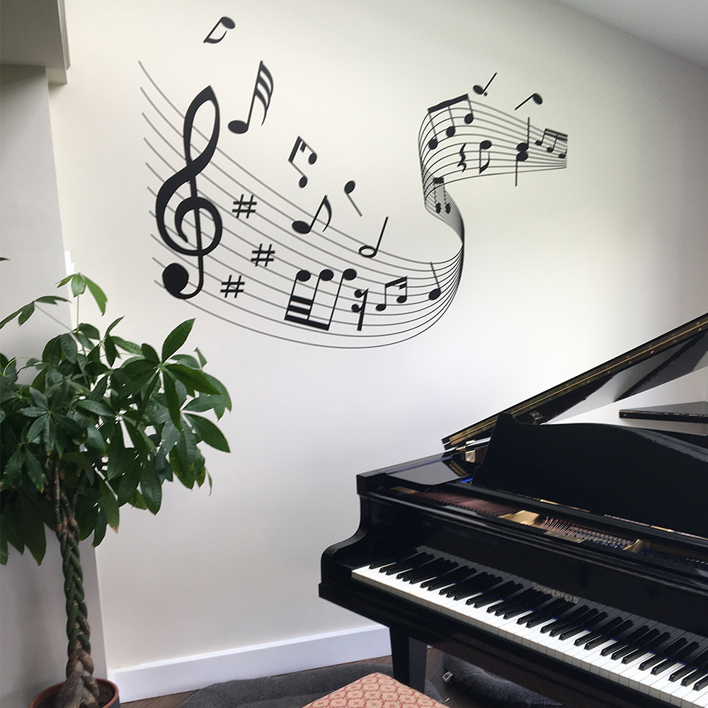 Music Score Musical Notes Wall Sticker | Icon Wall Stickers