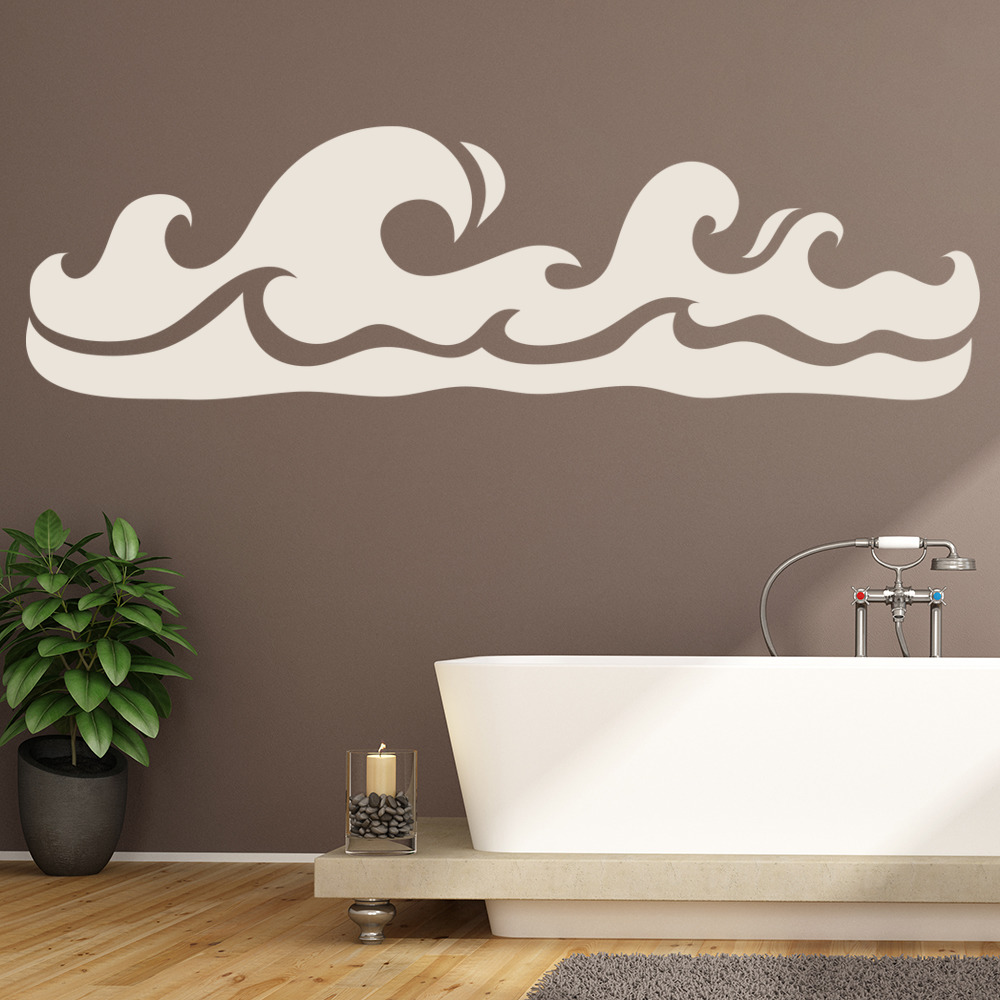 Rolling Waves Ocean Wall Sticker | Icon Wall Stickers