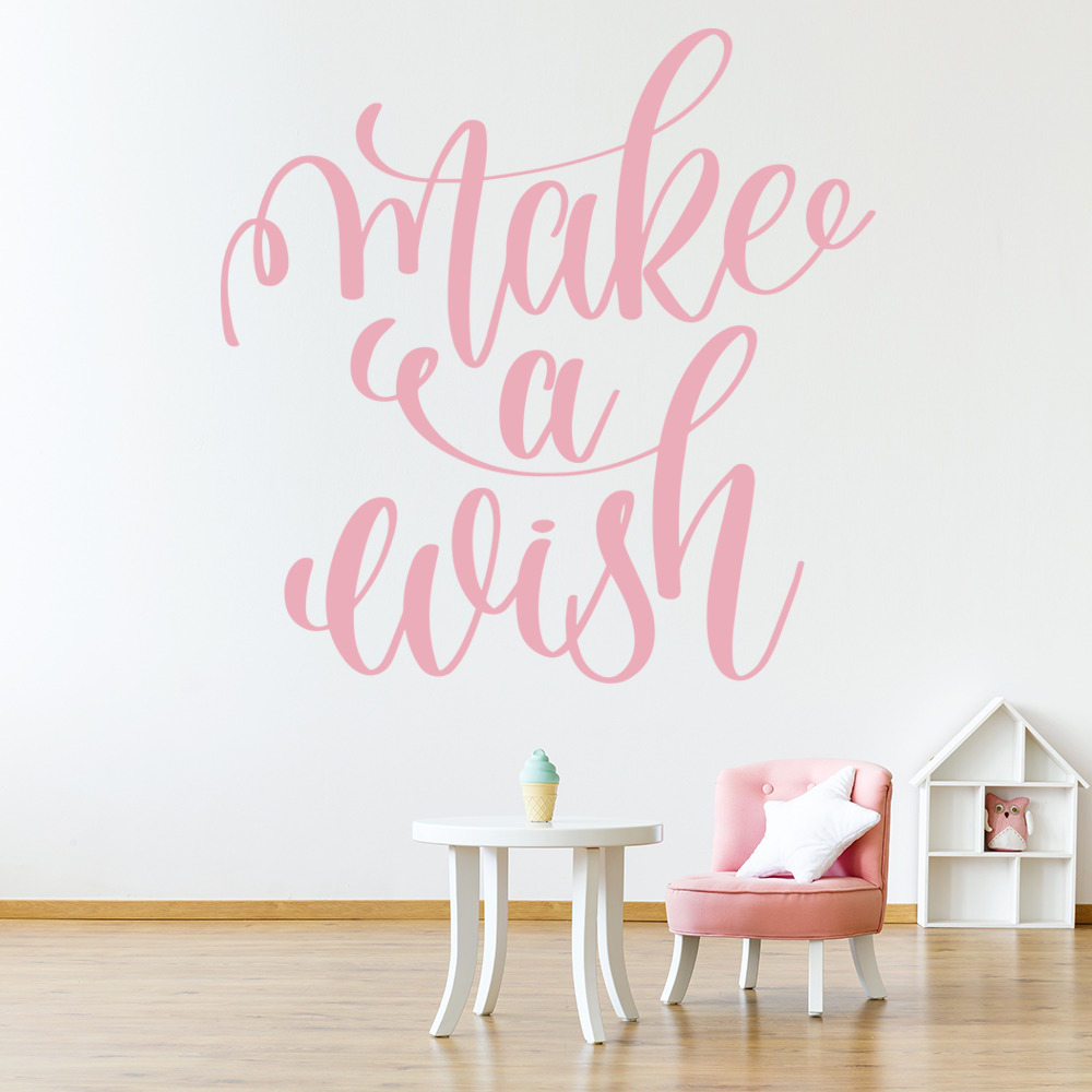 Make A Wish Fairytale Quote Wall Sticker | Icon Wall Stickers