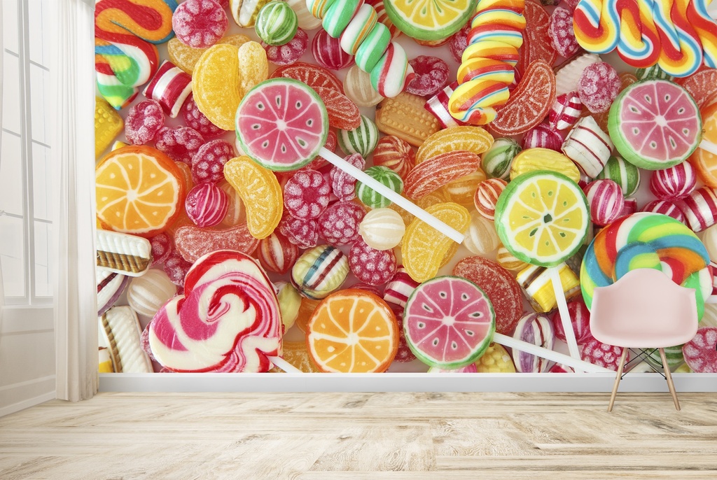 Sweet Shop Wall Mural Wallpaper | Icon Wall Stickers
