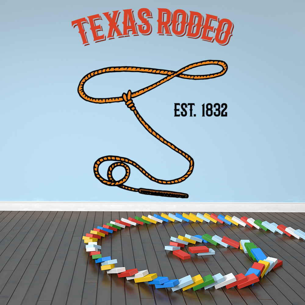 Texas Rodeo Wild West Cowboy Wall Sticker | Icon Wall Stickers