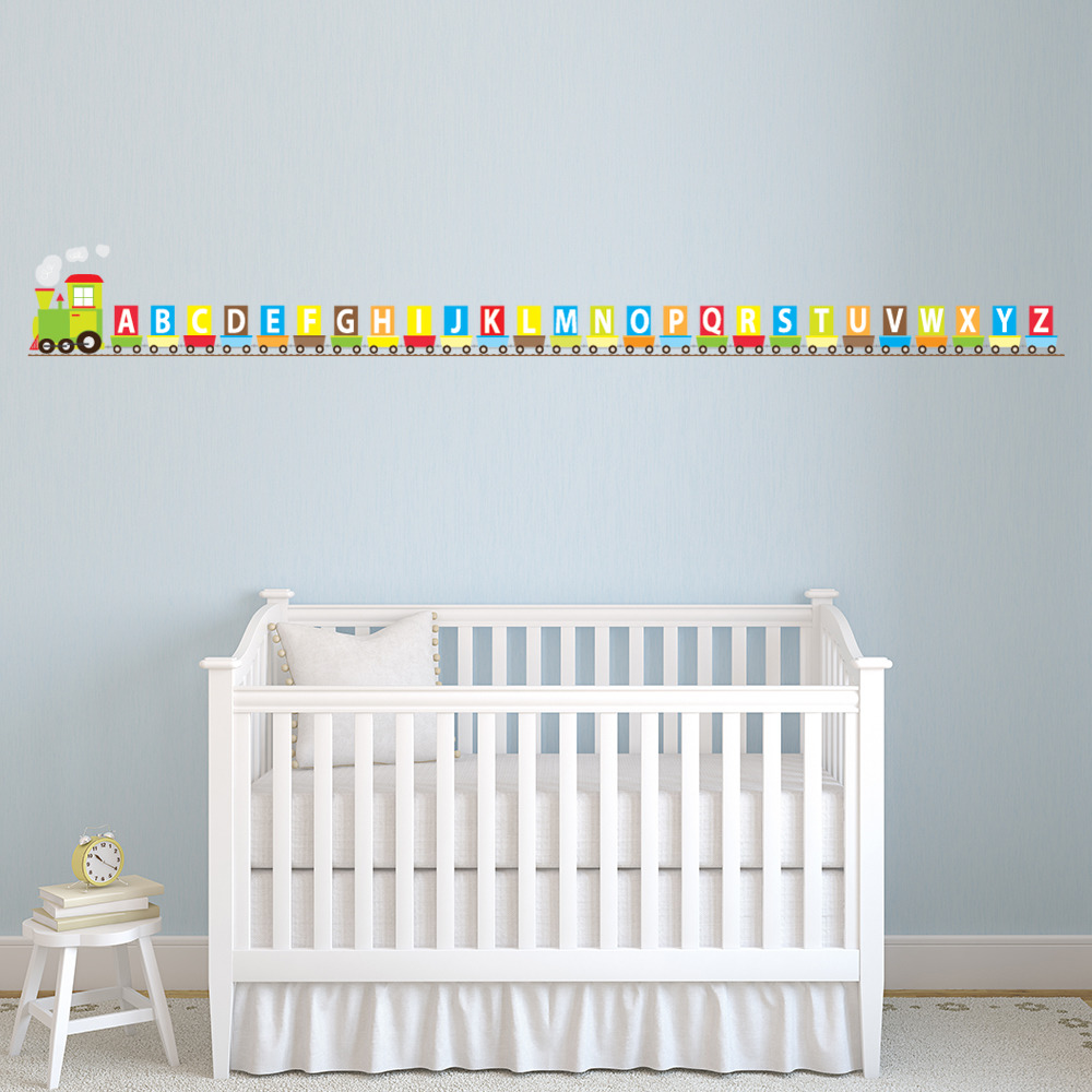 Alphabet Train ABC Childrens Wall Sticker | Icon Wall Stickers