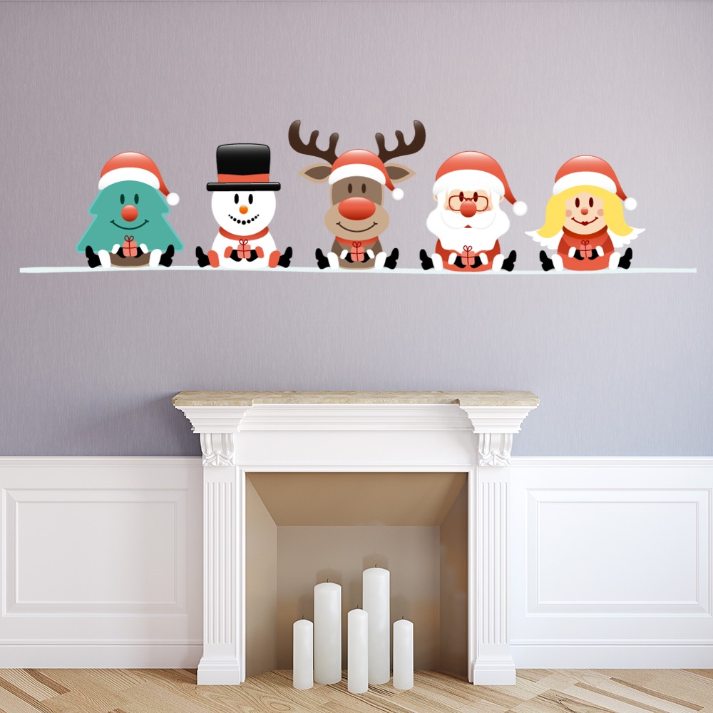 Santa Rudolph & Friends Christmas Wall Sticker | Icon Wall Stickers