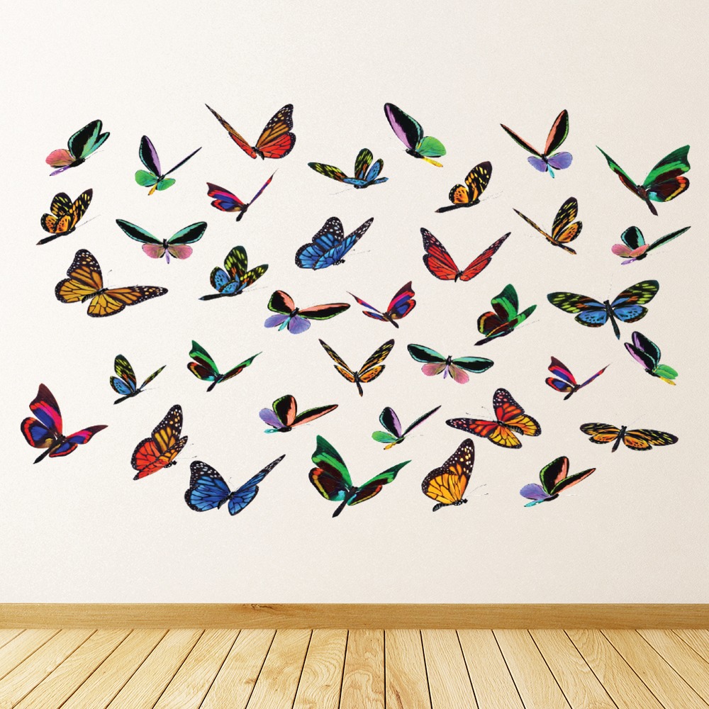 Large Butterfly Wall Sticker Set | Icon Wall Stickers