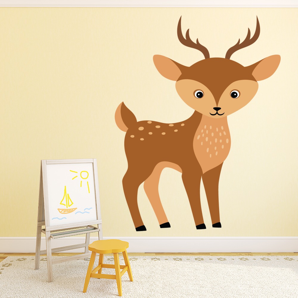 Cute Stag Nursery Wall Sticker | Icon Wall Stickers