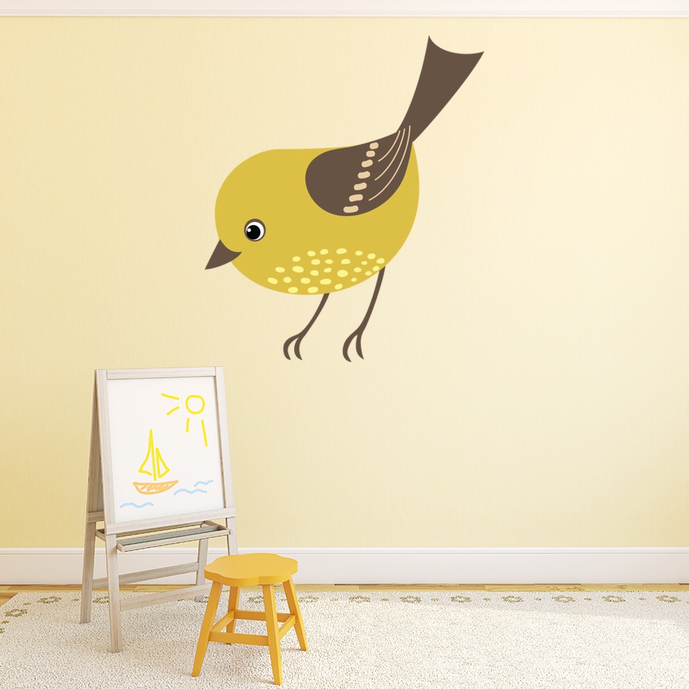 Yellow Bird Nursery Wall Sticker | Icon Wall Stickers