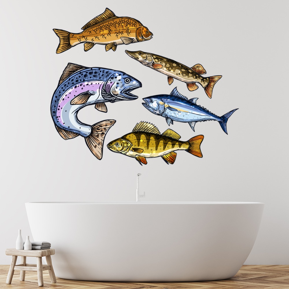 School Of Fish Wall Sticker | Icon Wall Stickers