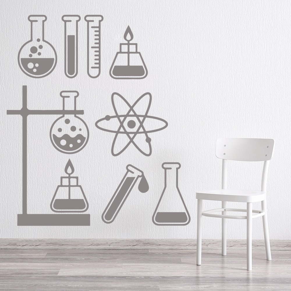 Science & Chemistry Symbols Wall Sticker | Icon Wall Stickers