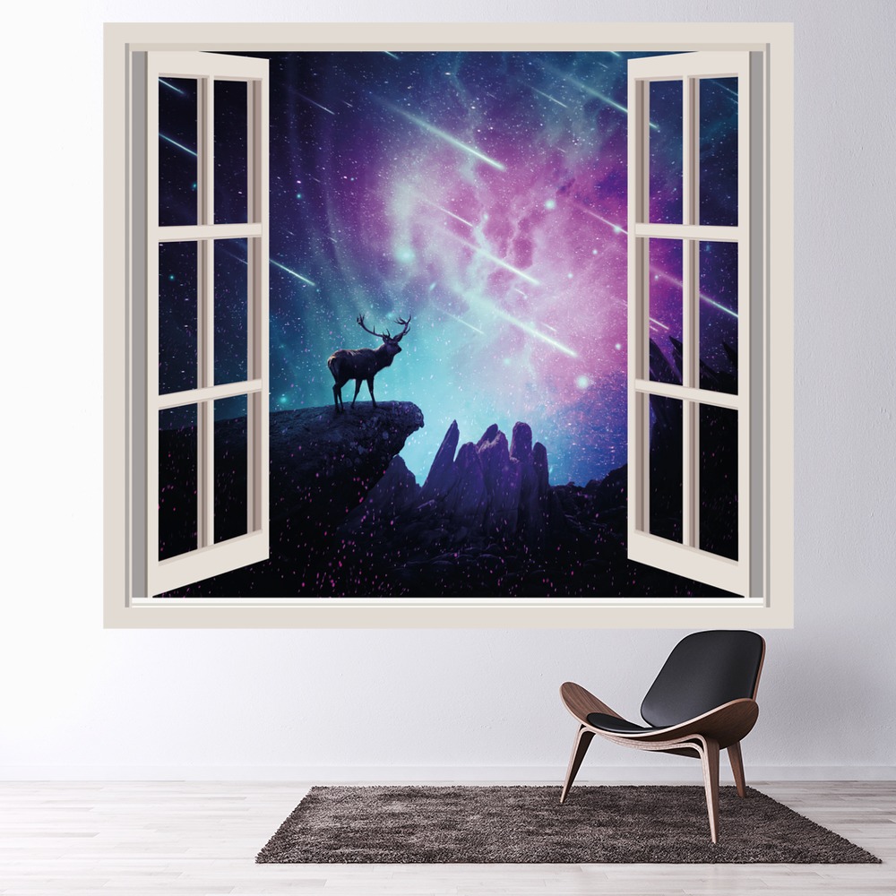 Majestic Stag 3D Window Wall Sticker | Icon Wall Stickers