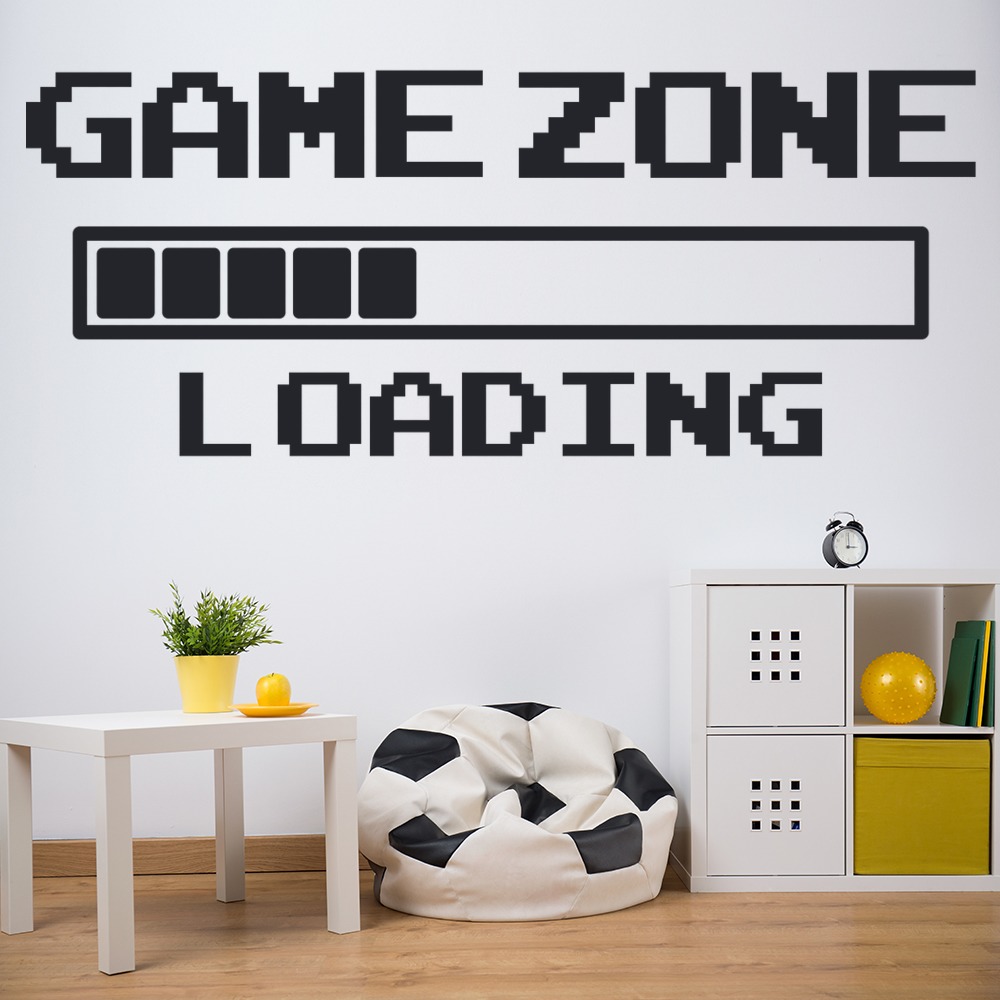 Game Zone Loading Gamer Kids Wall Sticker | Icon Wall Stickers