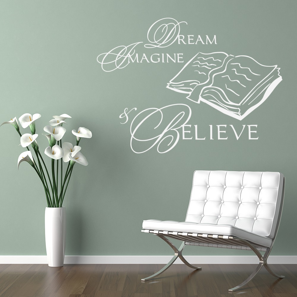 Dream Imagine Believe Teacher Quote Wall Sticker | Icon Wall Stickers