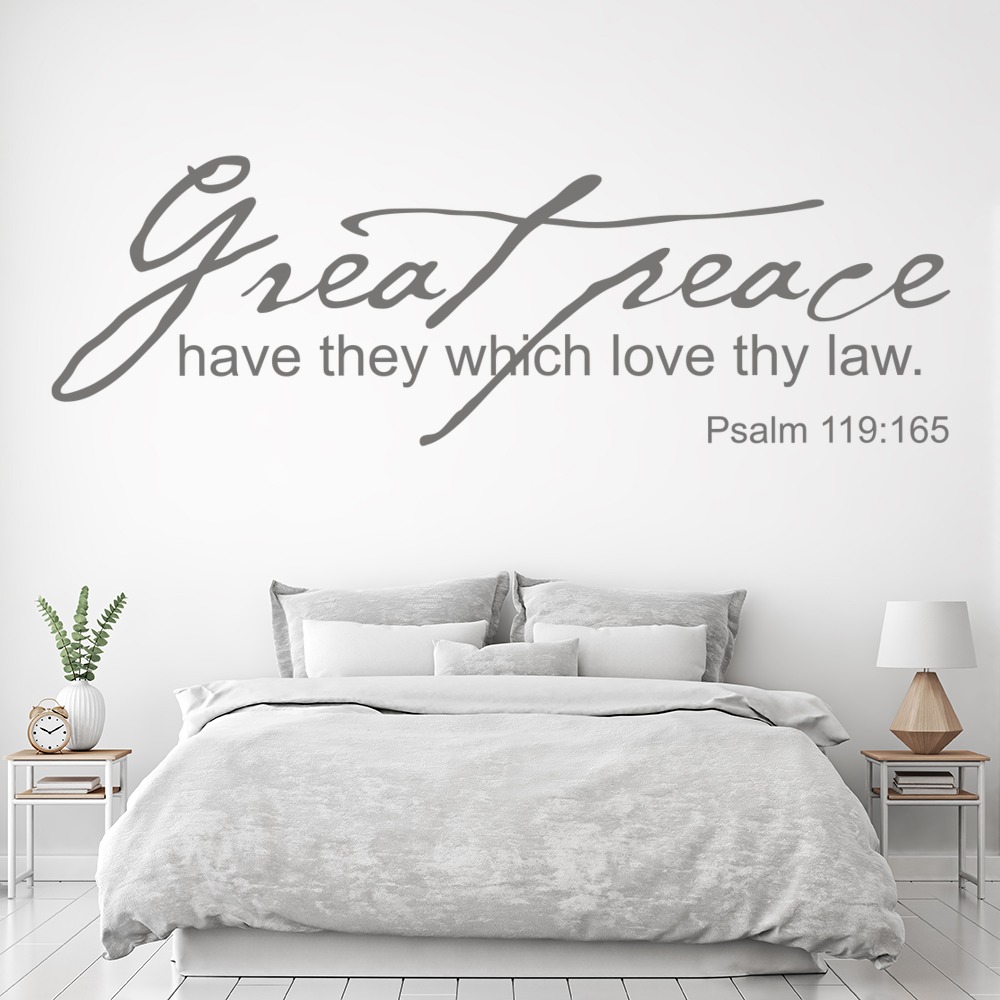 Great Peace Bible Verse Wall Sticker | Icon Wall Stickers