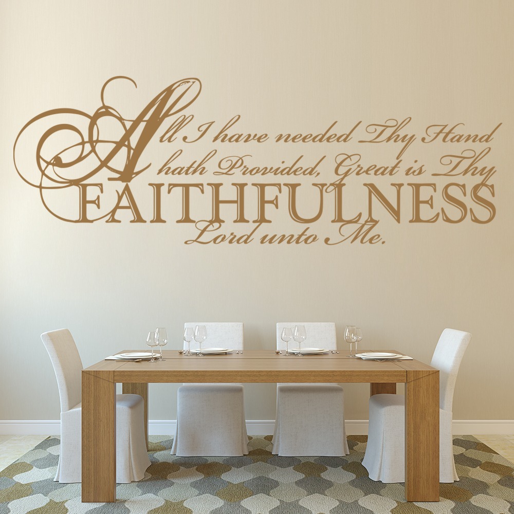 Faithfulness Bible Verse Wall Sticker | Icon Wall Stickers