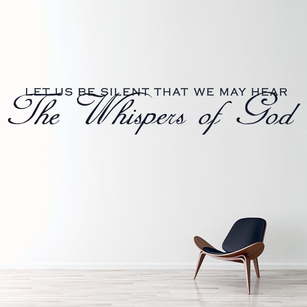 The Whispers Of God Christian Quote Wall Sticker | Icon Wall Stickers