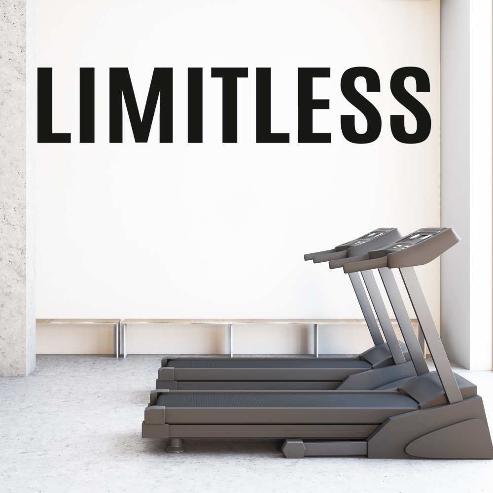 Limitless Fitness Gym Wall Sticker | Icon Wall Stickers