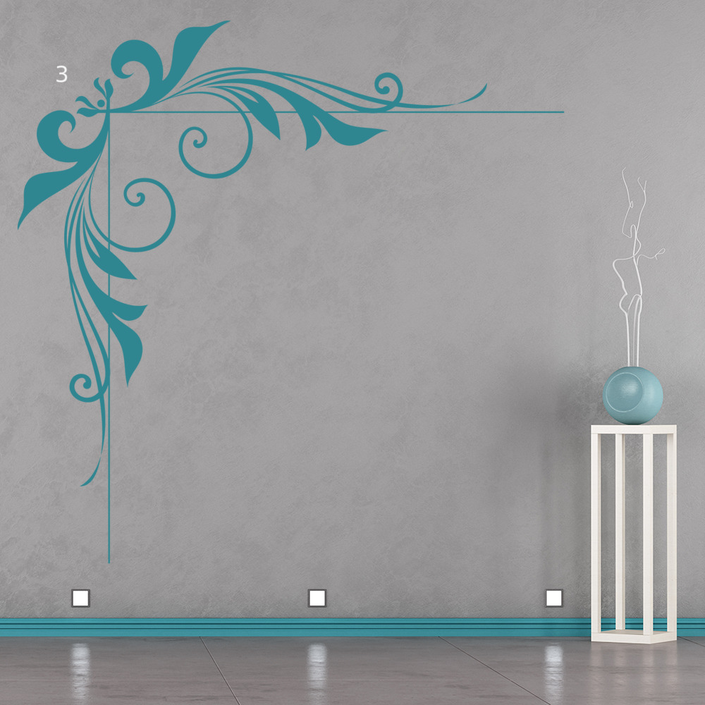 Corner Swirl Wall Sticker | Icon Wall Stickers