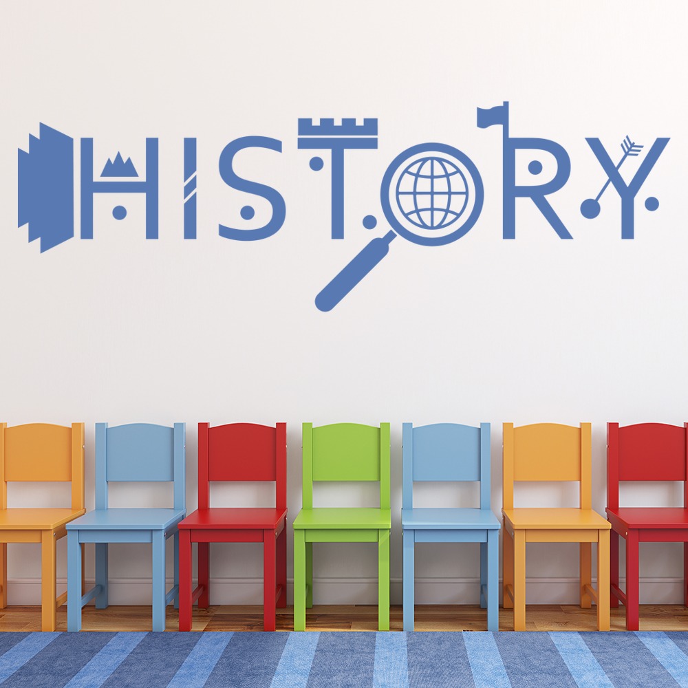 HISTORY Icons Classroom School Wall Sticker | Icon Wall Stickers