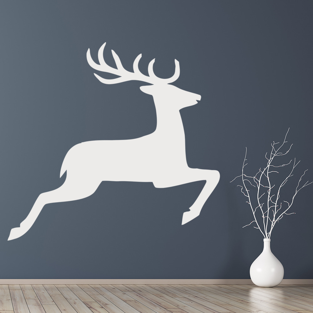 Leaping Stag Woodland Animals Wall Sticker | Icon Wall Stickers