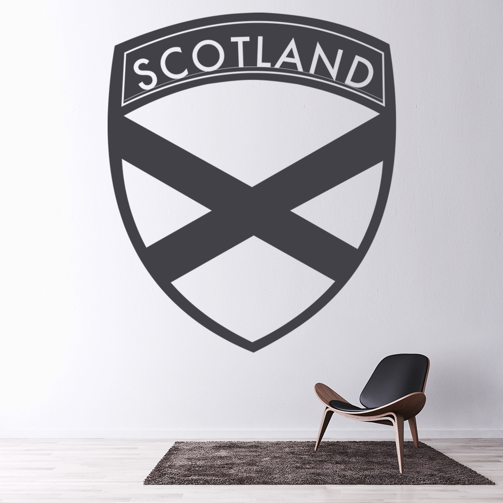 Scotland Badge Scottish Flag Wall Sticker | Icon Wall Stickers