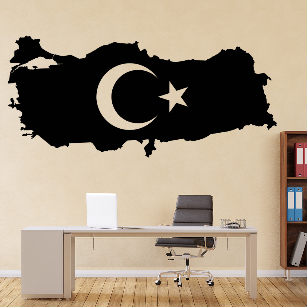 Turkey Flag Islam Wall Sticker | Icon Wall Stickers