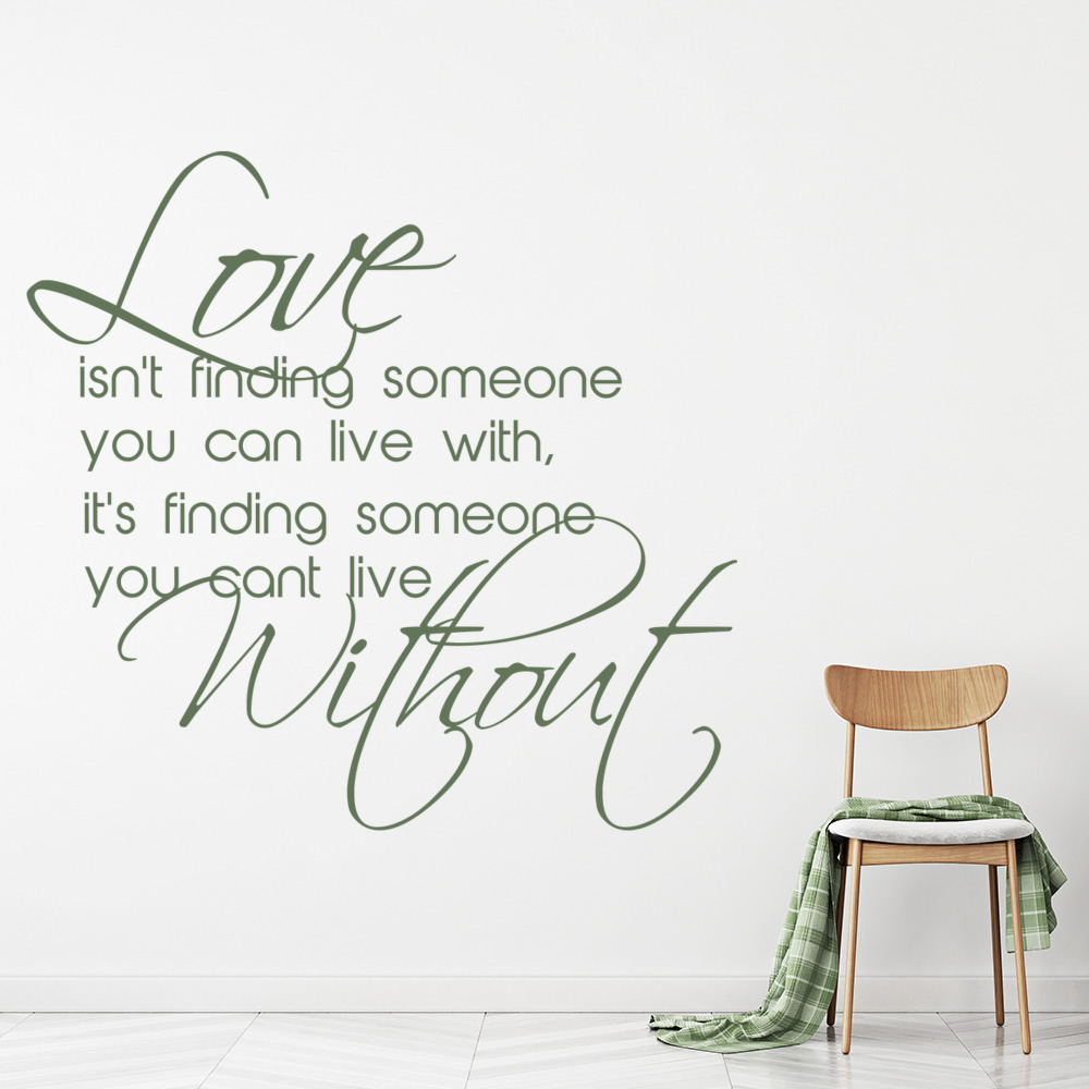 Love Quote Romantic Wall Sticker | Icon Wall Stickers