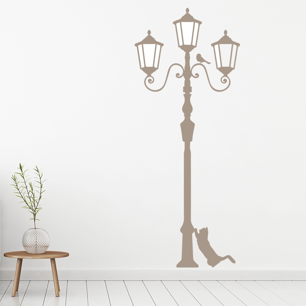Lampost Cat Wall Sticker | Icon Wall Stickers