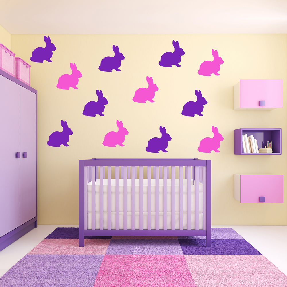 Easter Bunny Wall Sticker Pack | Icon Wall Stickers
