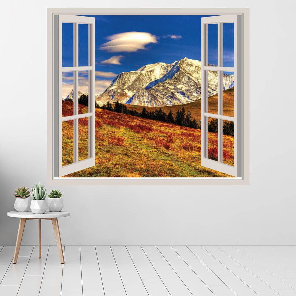 Mountain 3D Window Wall Sticker | Icon Wall Stickers