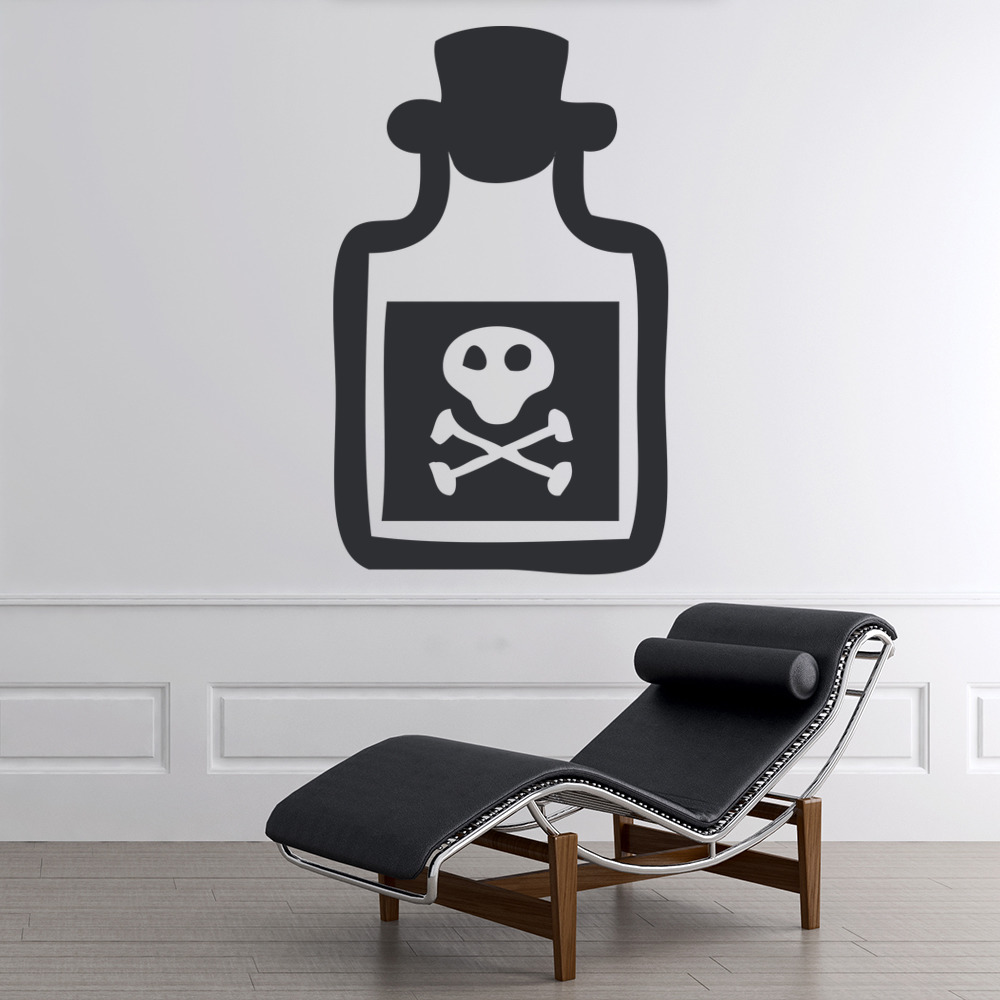 Poison Bottle Science Wall Sticker | Icon Wall Stickers
