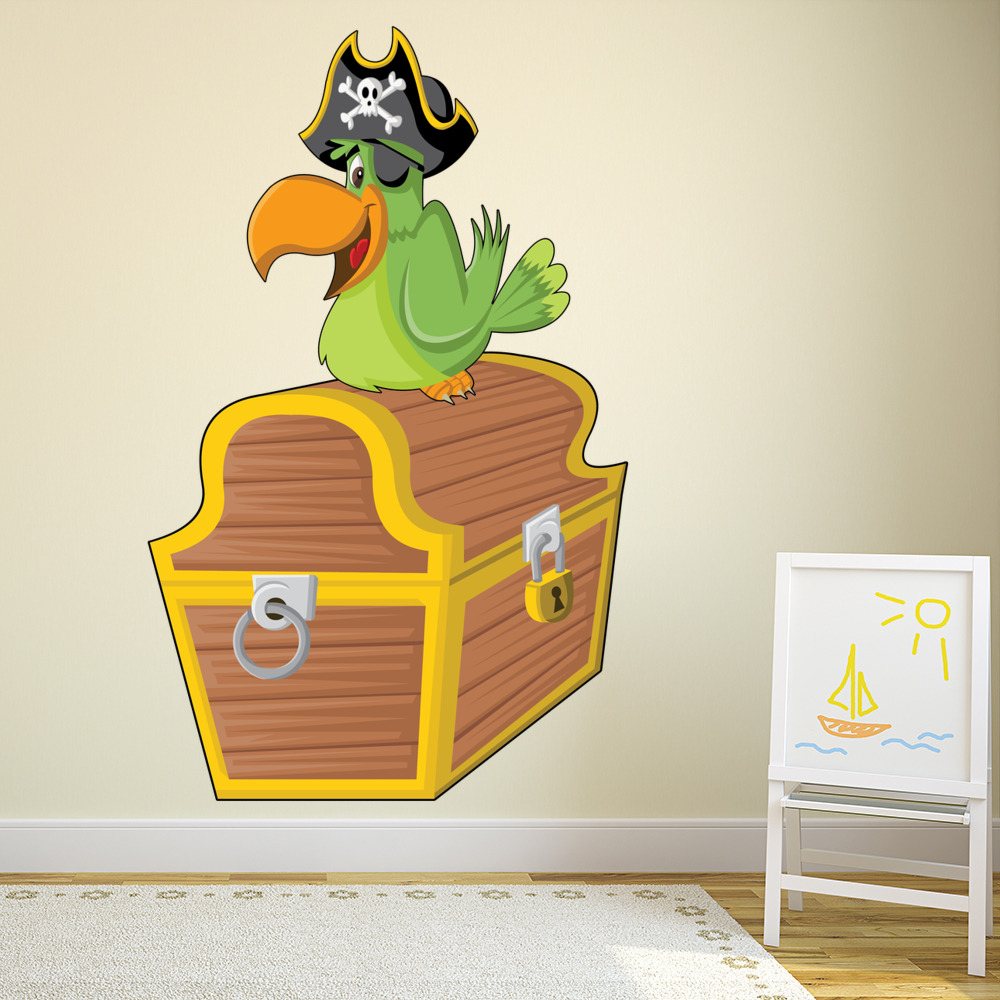 Parrot Treasure Pirate Wall Sticker | Icon Wall Stickers