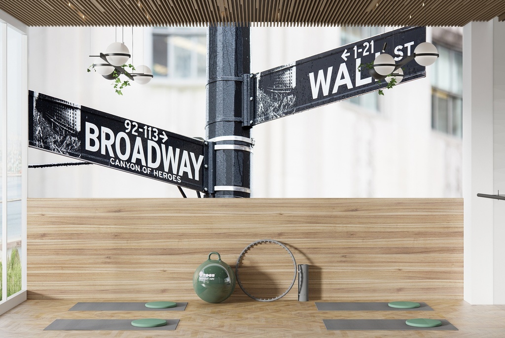 Broadway & Wall Street Sign Wall Mural Wallpaper | Icon Wall Stickers